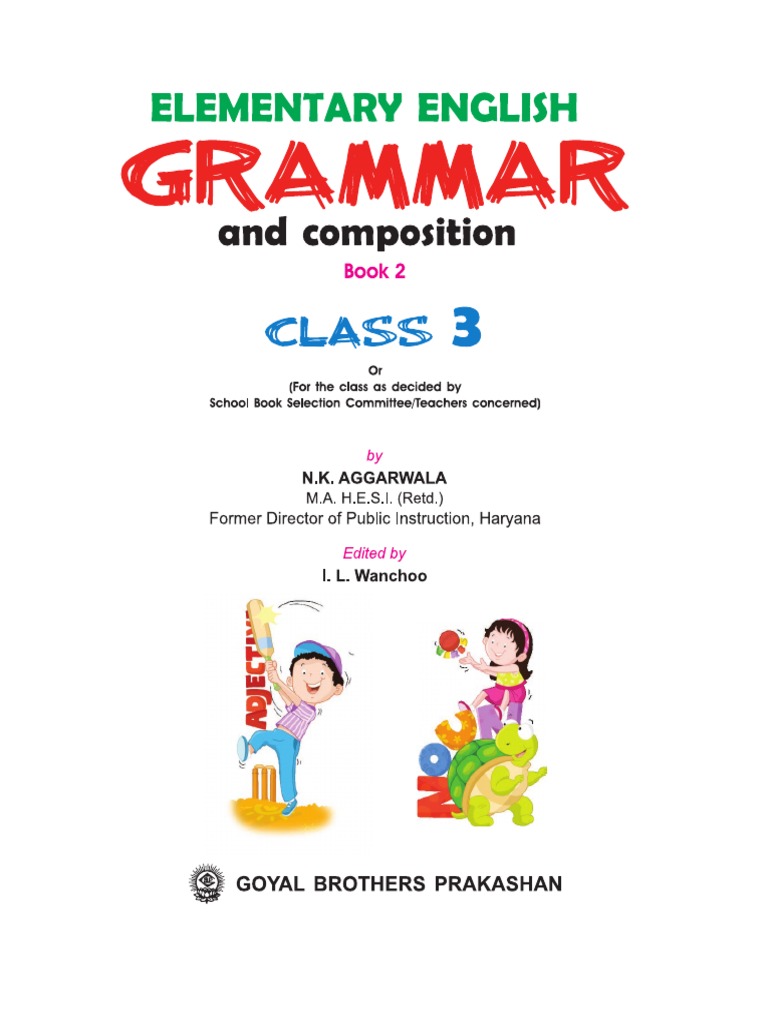 Elementary English Grammar Class-3 | PDF