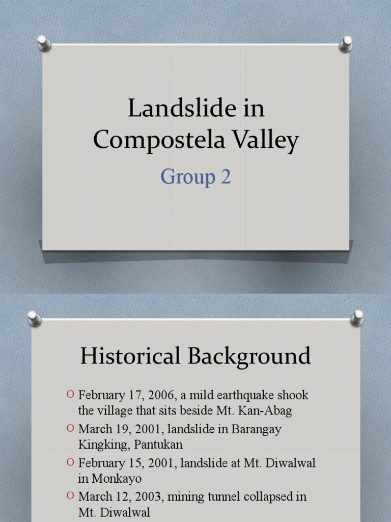 Landslide in Compostela Valley | PDF | Weather Events | Physical Geography