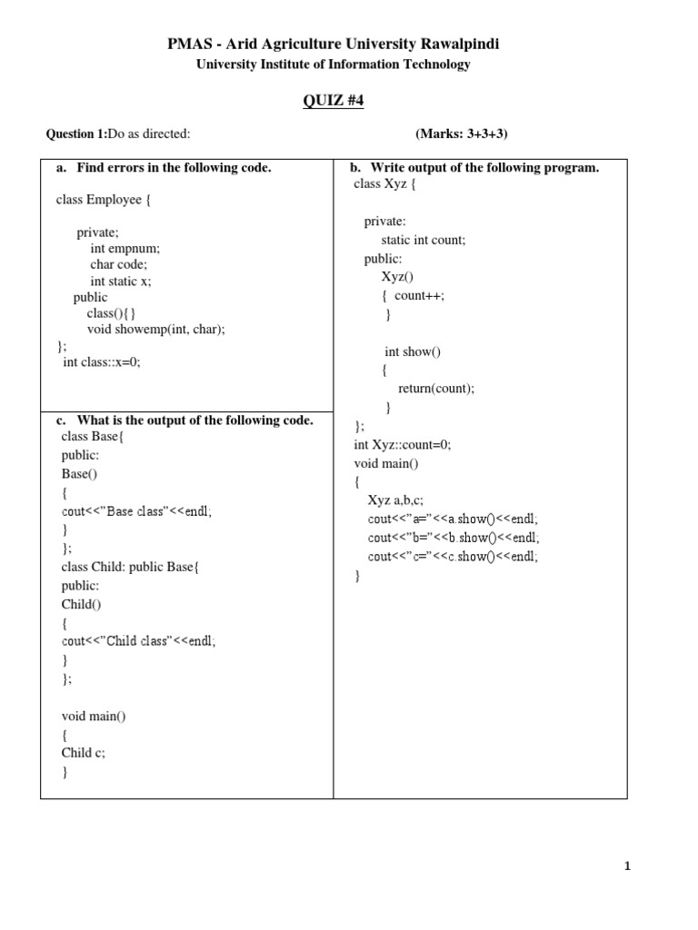 PMAS - Arid Agriculture University Rawalpindi: University Institute of Information Technology ...
