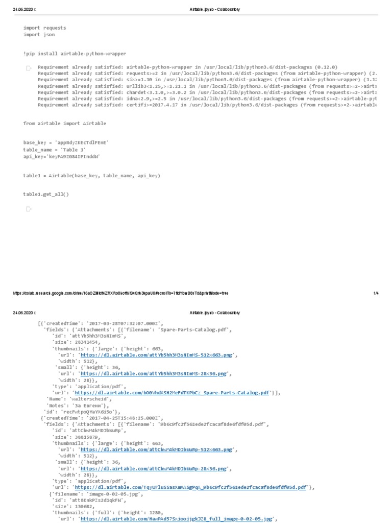 Airtable - Ipynb - Colaboratory | PDF | Software | Computer Data
