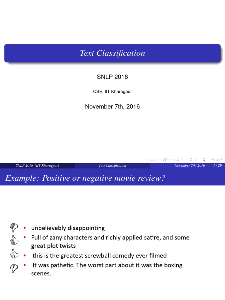 Textclassification Pdf Pdf Statistical Classification Data Analysis