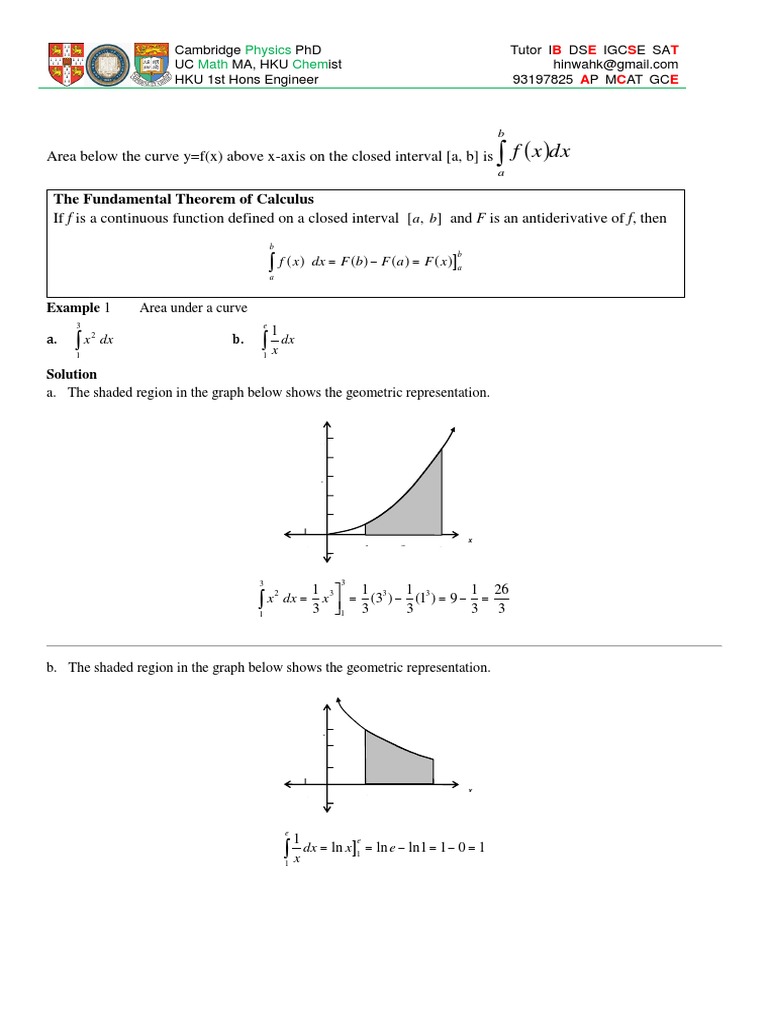 11.1 The Area Between Two Curves 12 PDF | PDF | Integral | Algebra