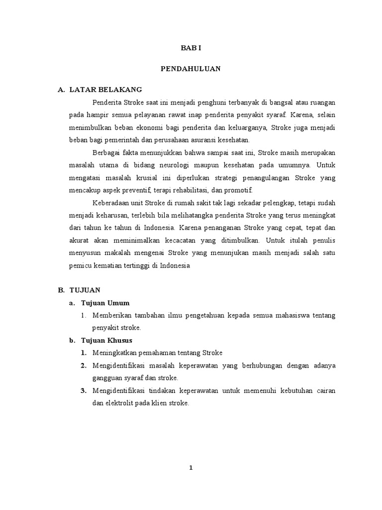 Askep Stroke Kel.4 | PDF