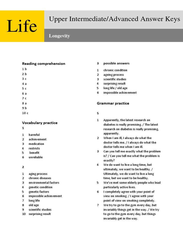 UpperInt Adv AnswerKey PDF | PDF