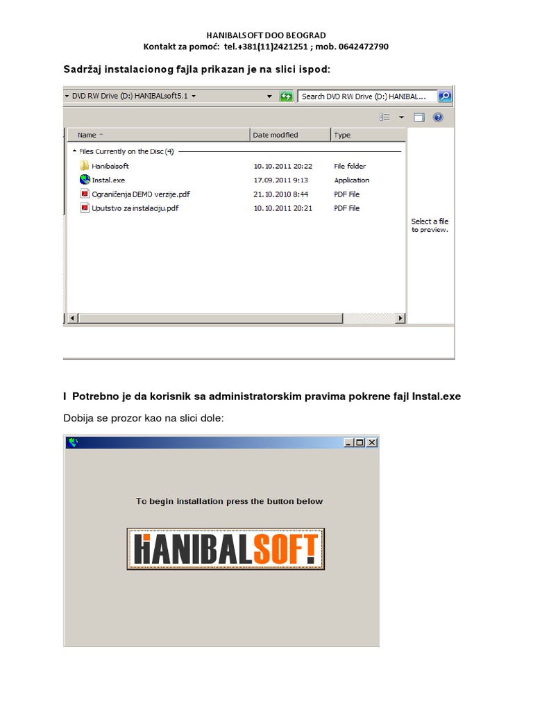 Uputstvo Za Instalaciju | PDF