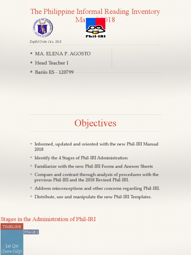 Phil IRI Presentation | PDF | Reading Comprehension | Fluency