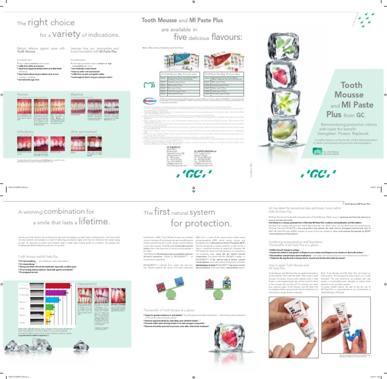 LFL Tooth Mousse - MI Paste Plus en | PDF | Tooth Enamel | Dentistry ...