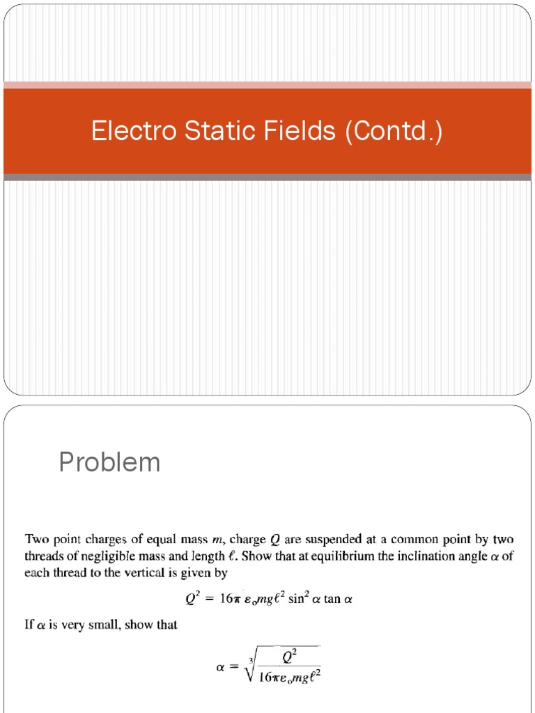 Understanding Electrostatic Fields | PDF