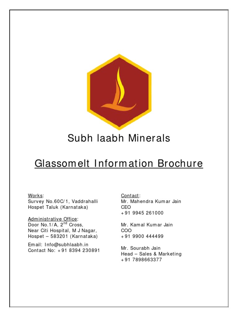 Glassomelt - Indian Calumite | PDF | Glasses | Silicon Dioxide