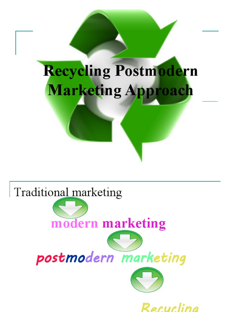 Recycling Postmodern Marketing Approach | PDF | Marketing | Recycling
