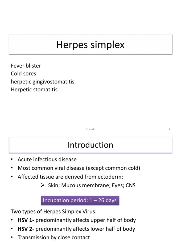 Herpes Simplex | PDF | Herpes Simplex | Hiv/Aids