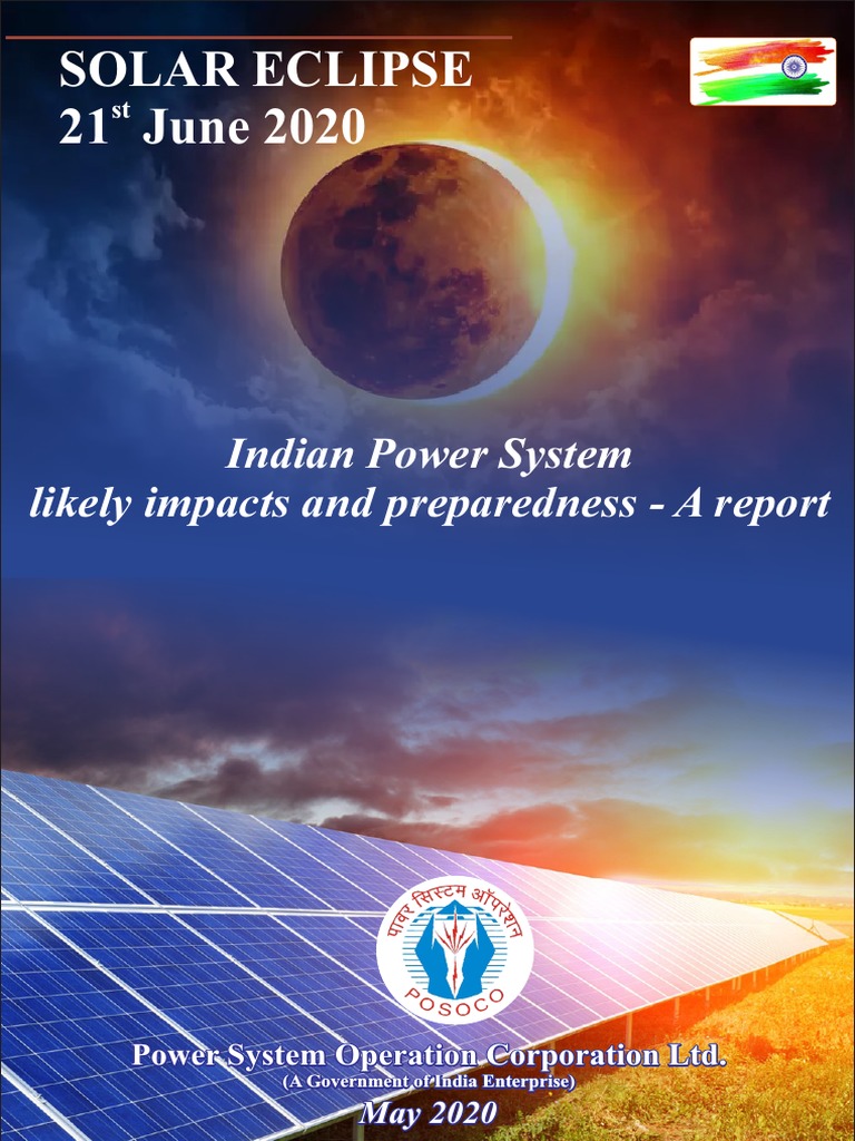Solar Eclipse Posoco Report | PDF | Electrical Grid | Solar Power