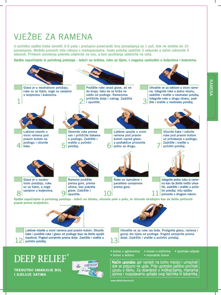 Deep Relief Vjezbe Za Ramena | PDF