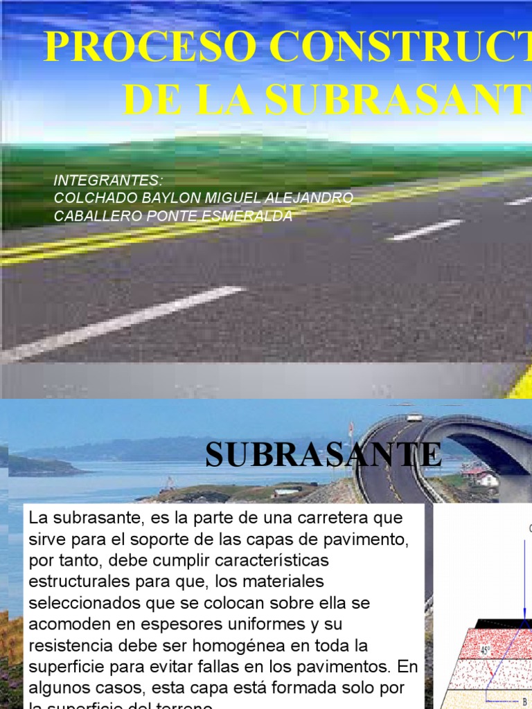 T2 Subrasante-1 | PDF | Suelo | Transporte