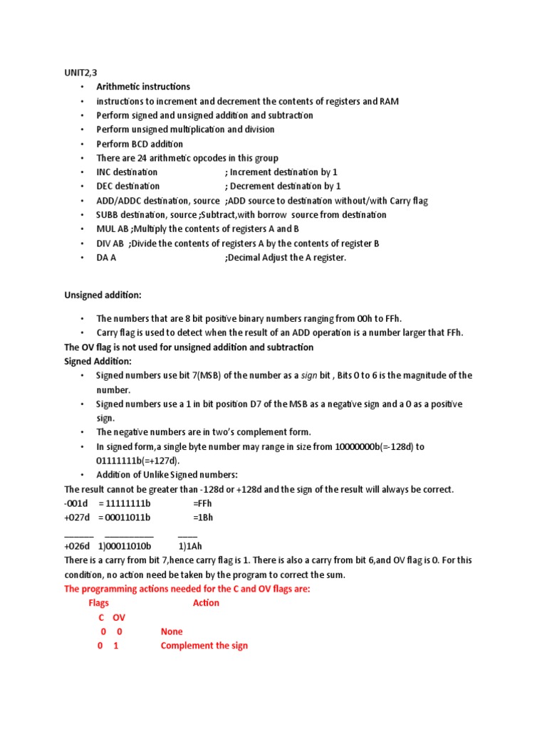 MC Unit 2,3 | PDF | Computer Engineering | Computer Architecture