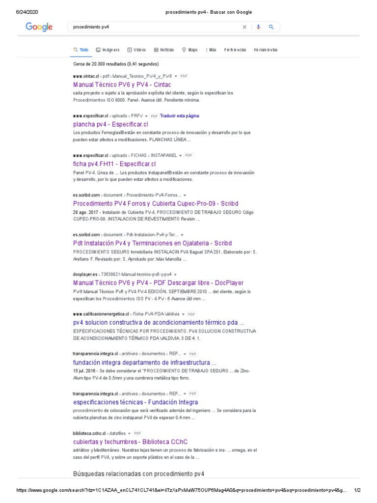 Procedimiento pv4 - Buscar Con Google | PDF | Informática | Informática y tecnología de la ...