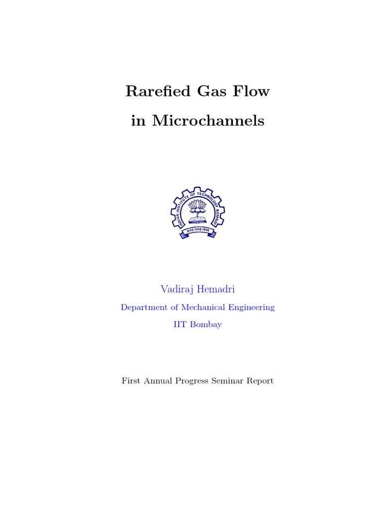 Rarefied Gas Flows | PDF | Photolithography | Navier–Stokes Equations