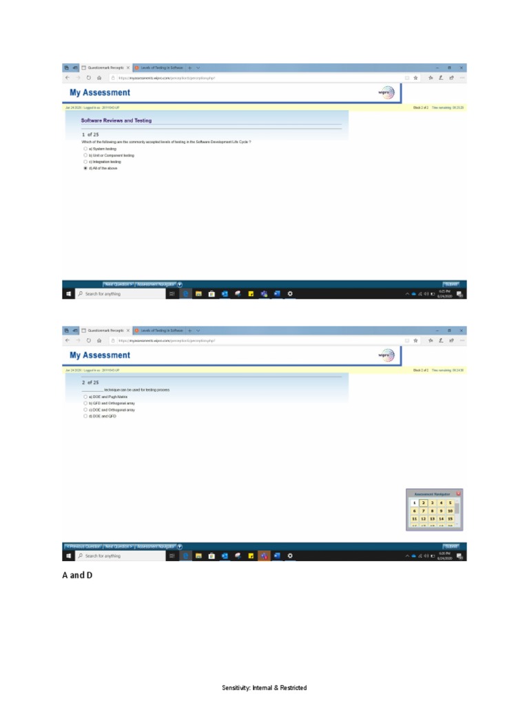 Aandd: Sensitivity: Internal & Restricted | PDF