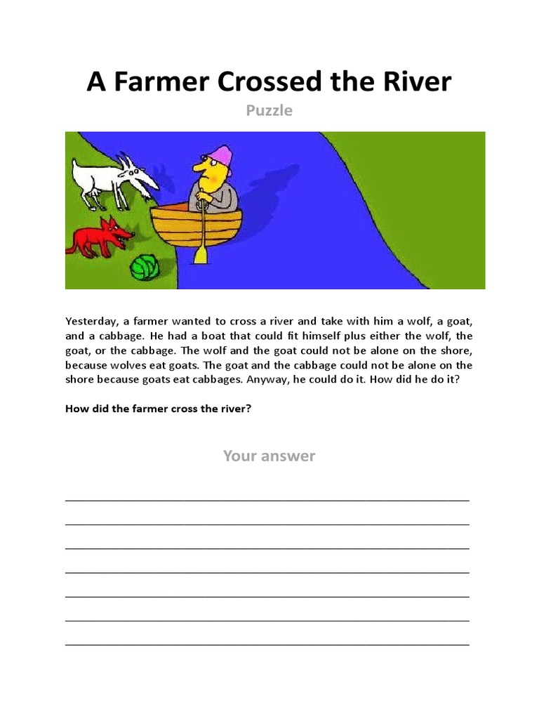 The Farmer's Strategic River Crossing: Solving the Wolf, Goat and ...