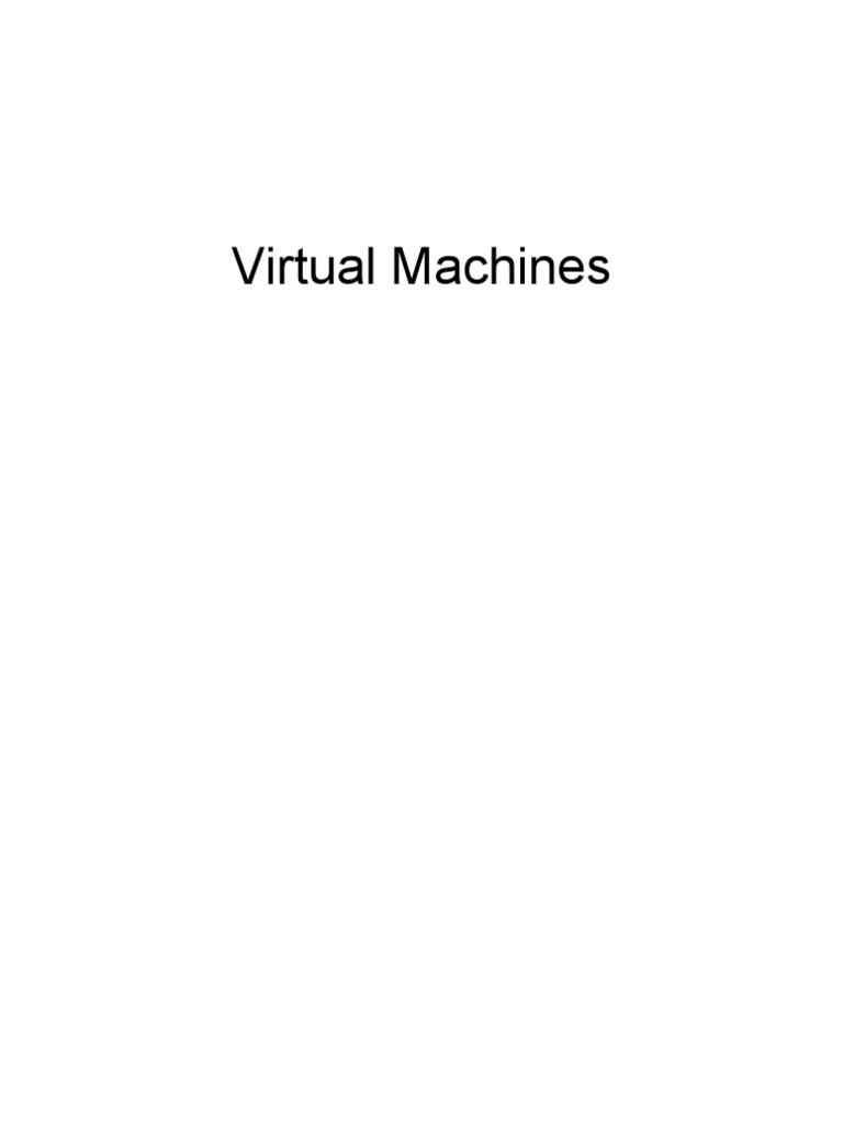 Virtual Machines | PDF