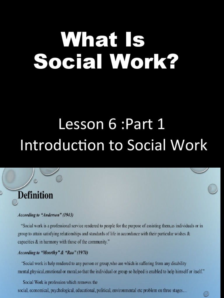 What Is Social Work | PDF | Social Work | Community