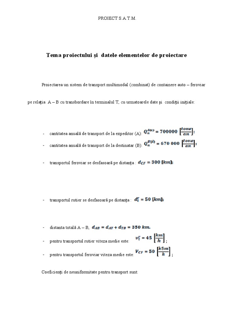 Proiect SATM | PDF