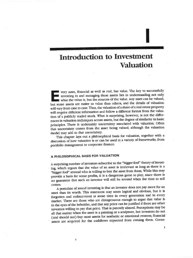 Damodaran - Investment Valuation - Tools and Techniques For Determining ...