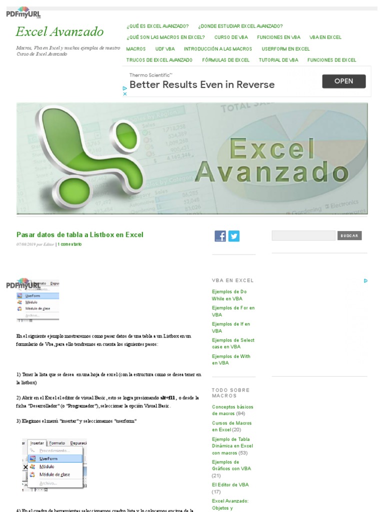 WWW - Excel Avanzado - Com - 39361 - Pasar Datos de Tabla A Listbox en ... WWW - Excel Avanzado - Com - 39361 - Pasar Datos de Tabla A Listbox en ...