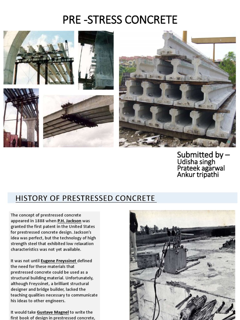 Pre - Stress Concrete: Submitted by | PDF | Prestressed Concrete | Concrete