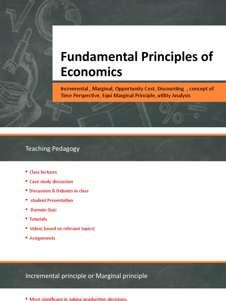 Key Economic Principles Explained | PDF | Utility | Marginal Utility