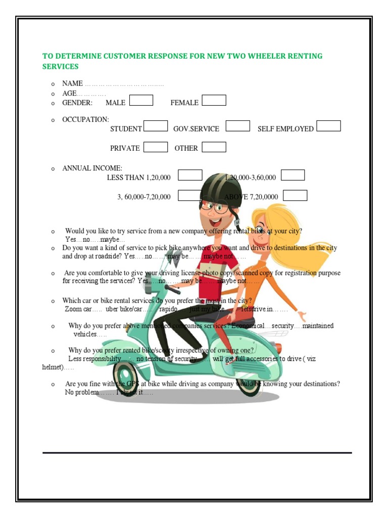 Customer Feedback on Bike Rental Services | PDF