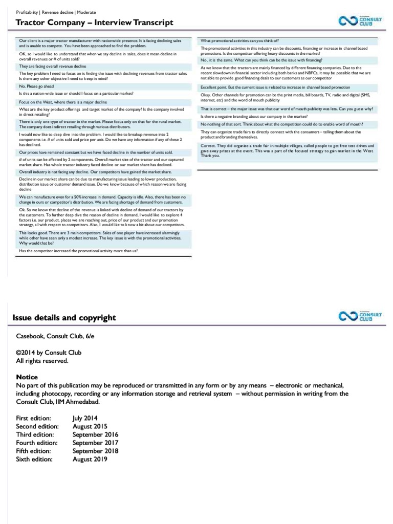 IIMA Case Book 2019-20 PDF | PDF | Market Share | Demand