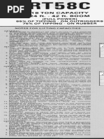 RT880E 80 Ton Crane Load Chart | PDF | Crane (Machine)