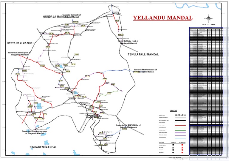Yellandu | PDF | Cartography | Geography