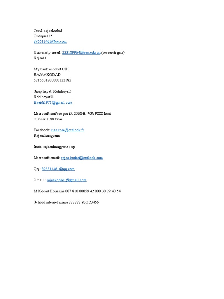 Important Information | PDF