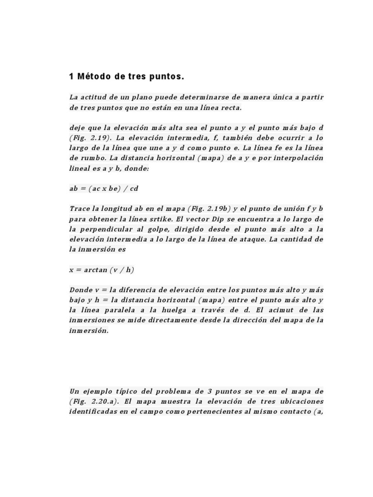 Análisis Del Método Tres Puntos | PDF | Mapa | Geometria plana)