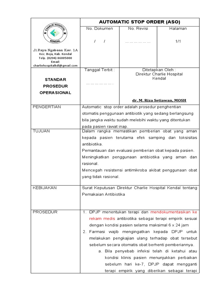 Spo Automatic Stop Order | PDF