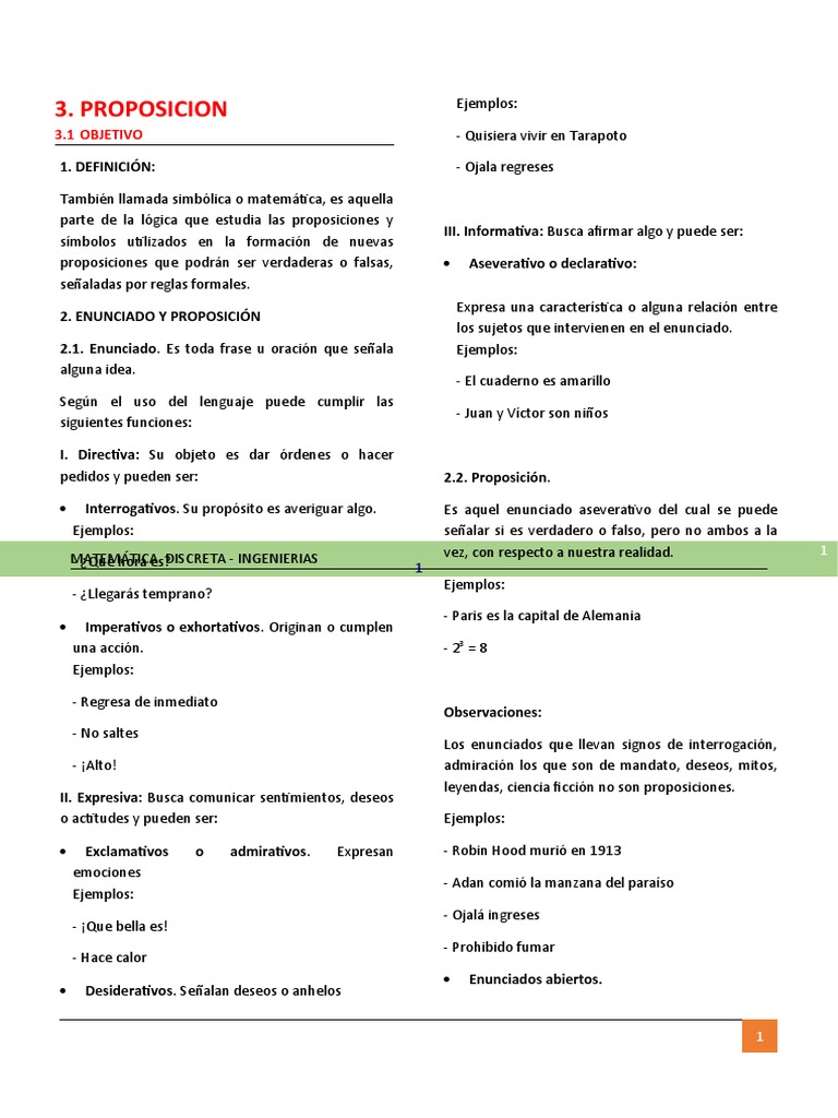 S3-1 Proposiciones Logicas | PDF | Proposición | Si y solo si