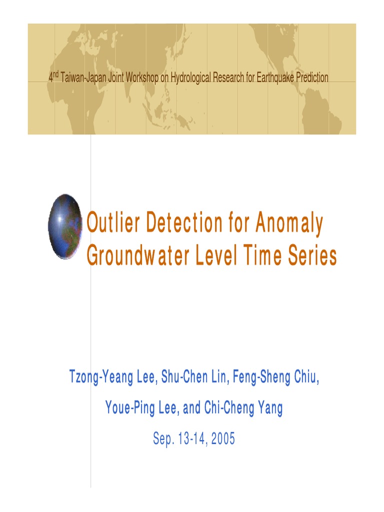 Artigo - Outlier Detection For Anomaly Groundwater Level Time Series | PDF | Outlier | Time Series