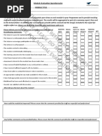 University Module Evaluation Questionnaire 2018-19 | PDF | Educational Assessment | Behavior ...