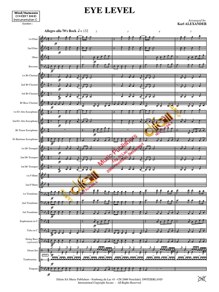 Eye Level | PDF | Woodwind Instruments | Musical Instruments