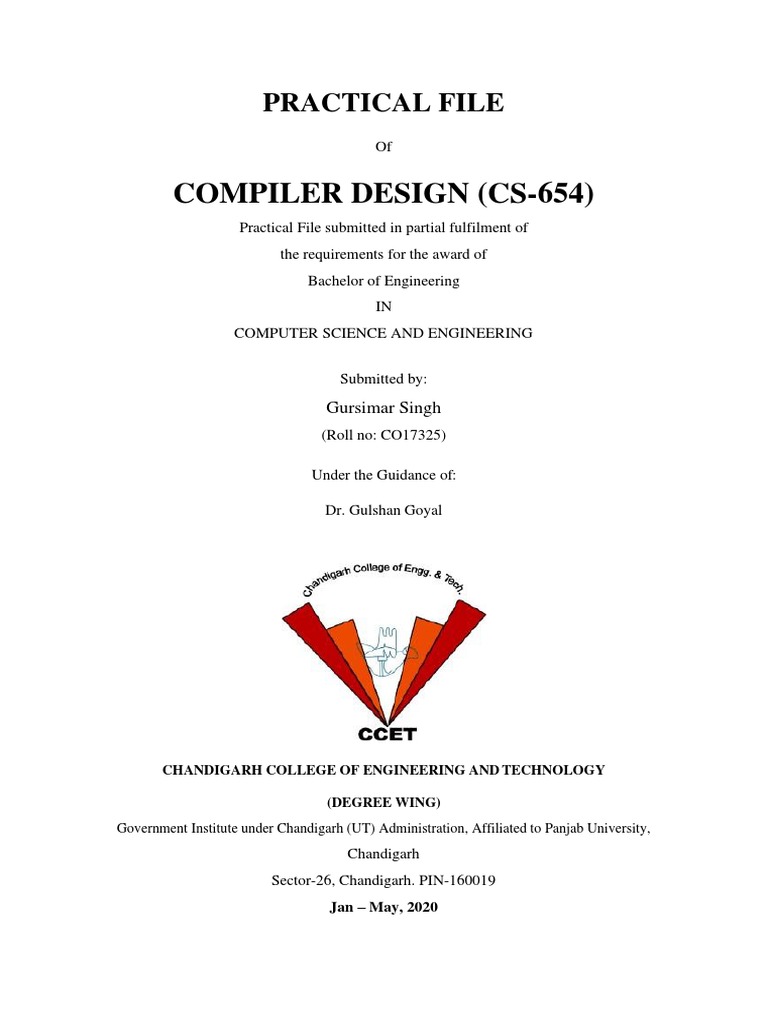 CD Final PDF | PDF | Parsing | Compiler CD Final PDF | PDF | Parsing | Compiler
