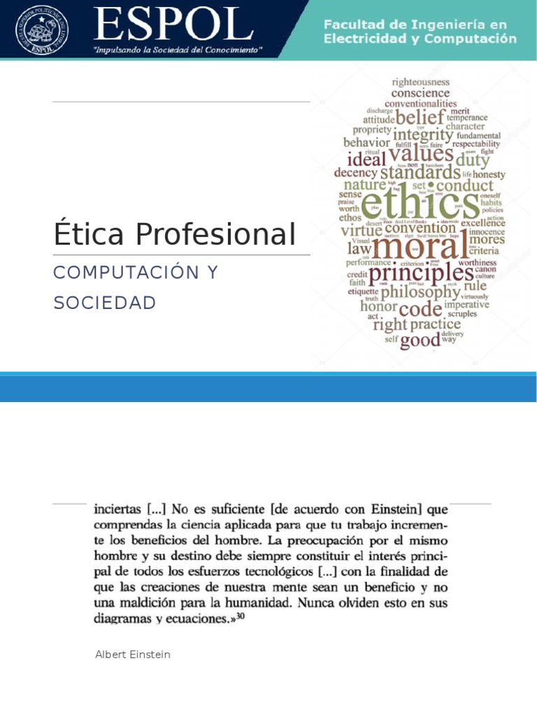 Etica | PDF | Asociación para Maquinaria de Computación | Informática y ...
