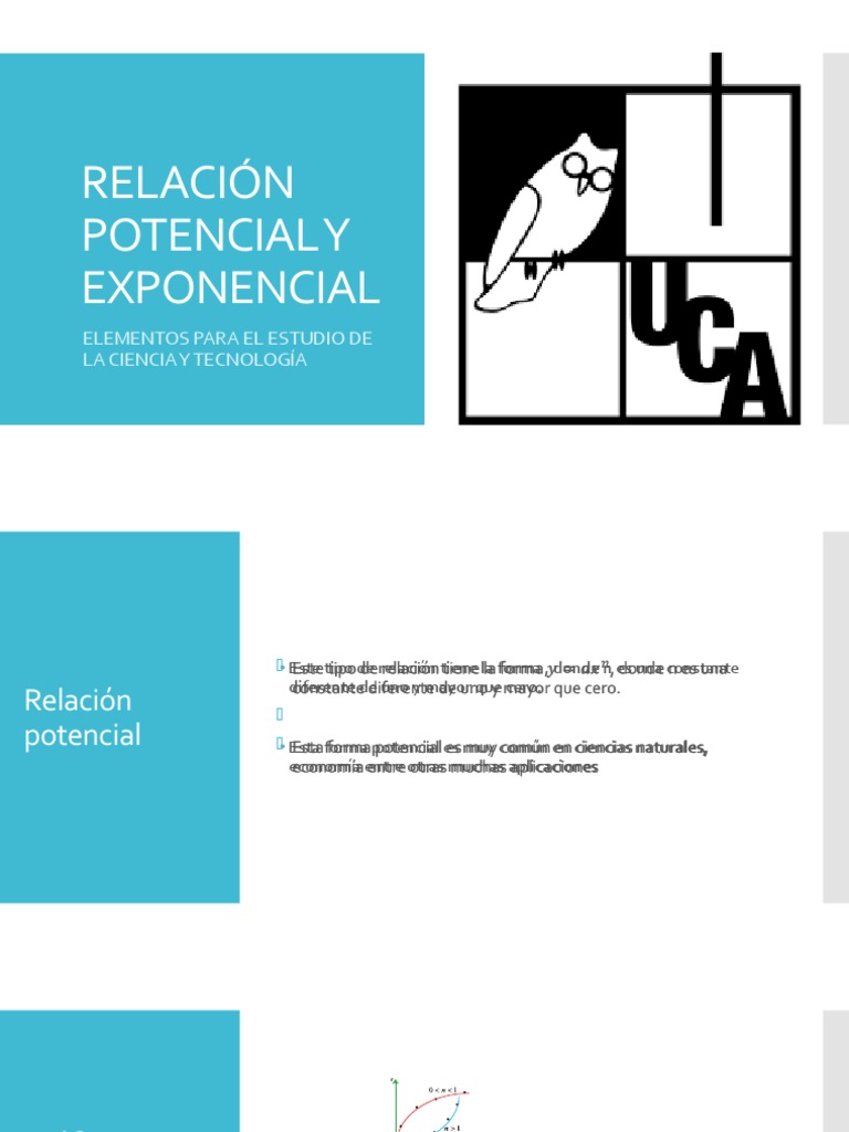Relación Potencial y Exponencial | PDF | Funcion exponencial | Función ...