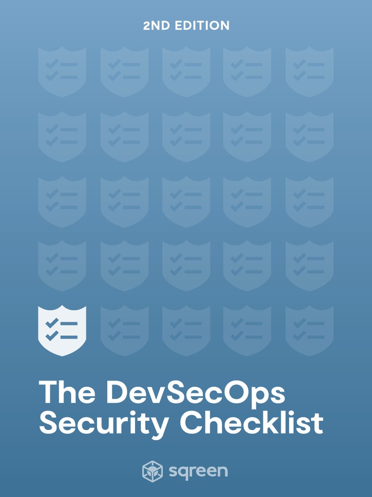The Devsecops Security Checklist: 2Nd Edition | PDF | Application ...
