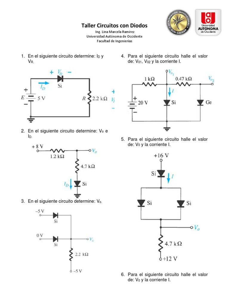 Taller Circuitos Con Diodos | PDF