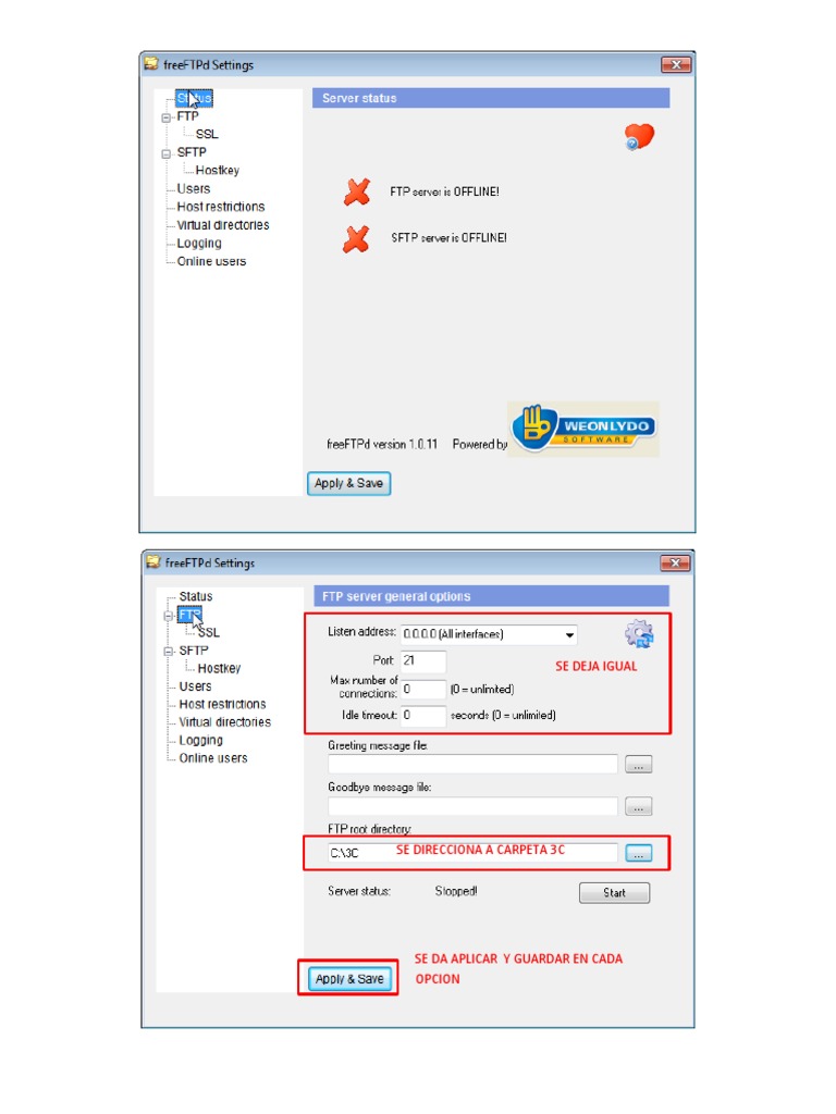 Configuracion Freeftpd | PDF