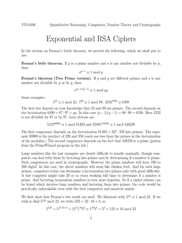 Rsa 2 PDF | PDF | Prime Number | Secure Communication