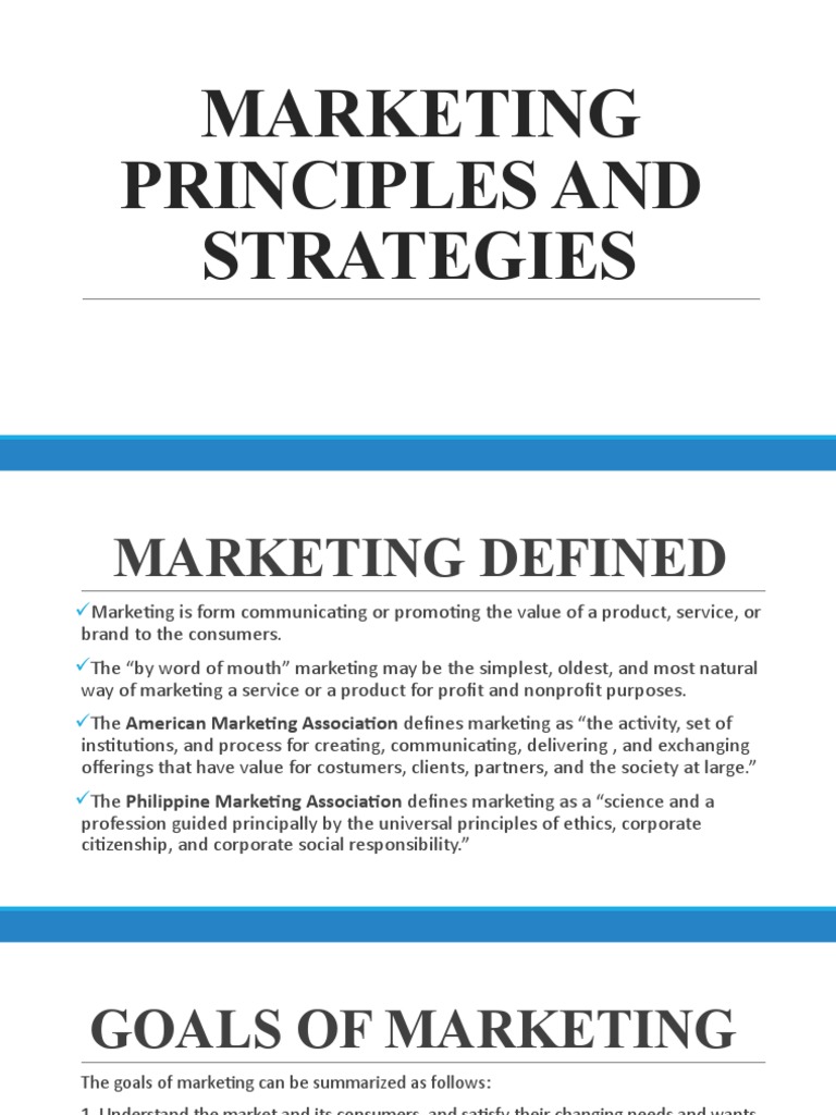 Marketing Principles | PDF | Demand | Goods