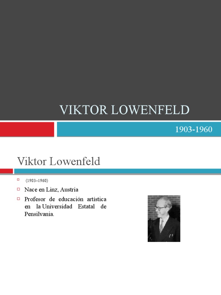 Viktor Lowenfeld | PDF | Educación avanzada